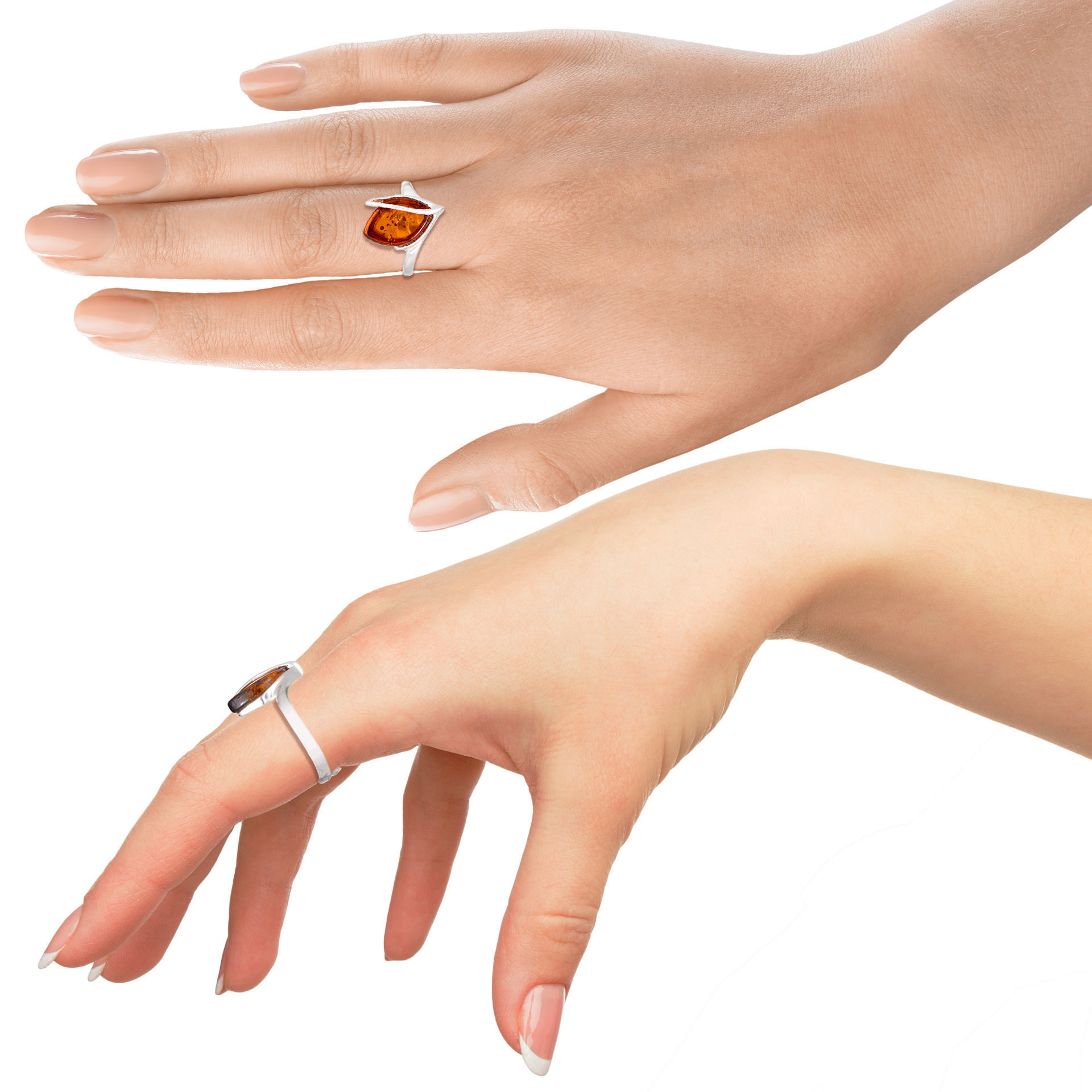 Discover the Timeless Beauty of Our Amber Ring "Hanna"
